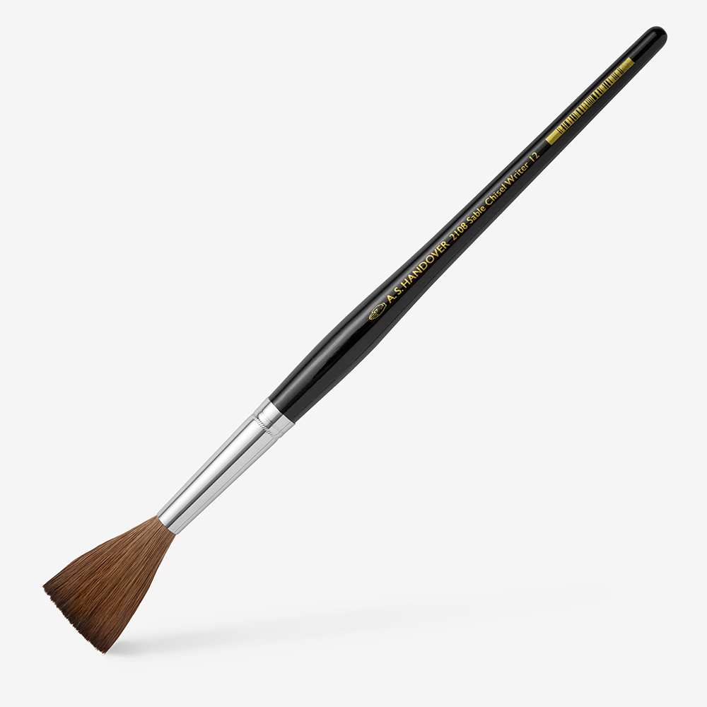 Handover : Sable Chisel Edge Signwriting Brush : Medium Hair : # 12