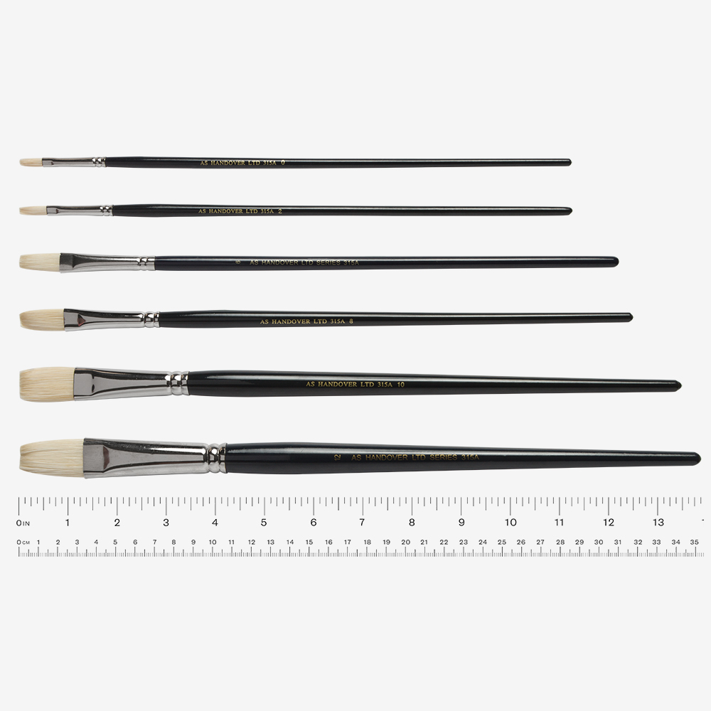 Handover : Chungking Studio : Hog Hair Brush : Long Flat : Size 6