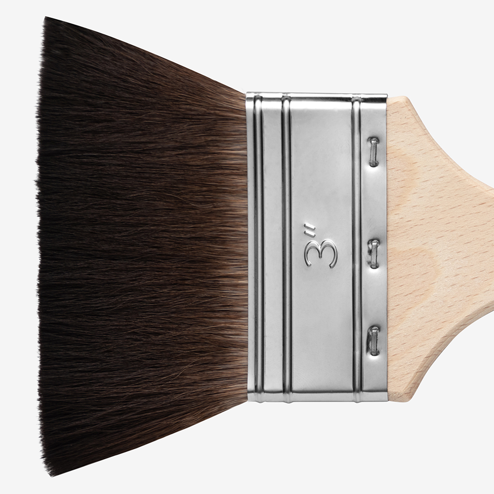 Handover : Flat Synthetic Squirrel Hair Brush : 3 in