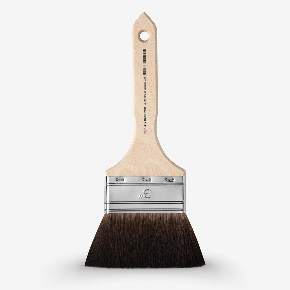 Handover : Flat Synthetic Squirrel Hair Brush : 3 in