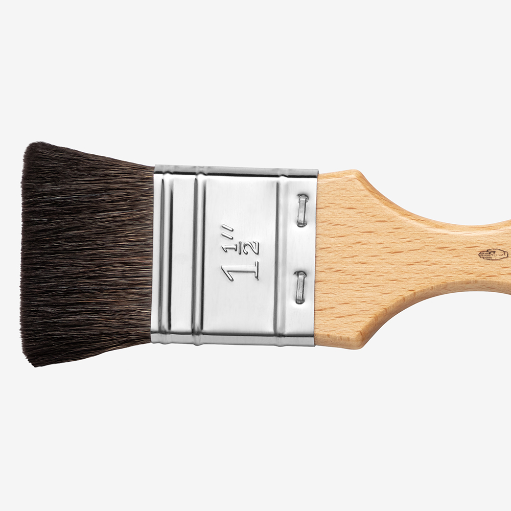 Handover : Squirrel Hair Flat Lacquer Brush : 1.5 in
