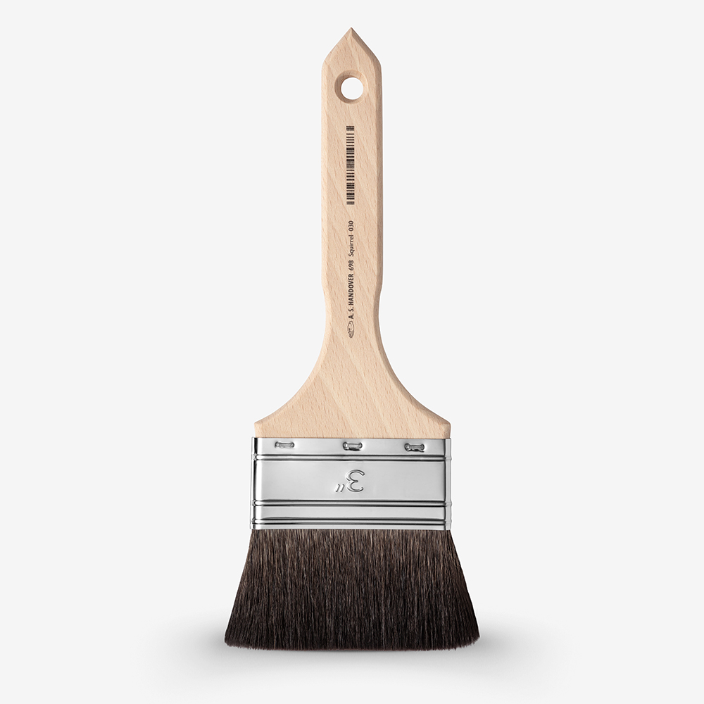 Handover : Squirrel Hair Flat Lacquer Brush : 3 in
