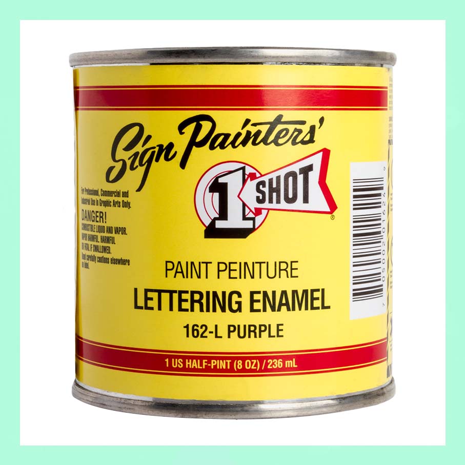 One Shot and other enamel paints ideal for sign writers