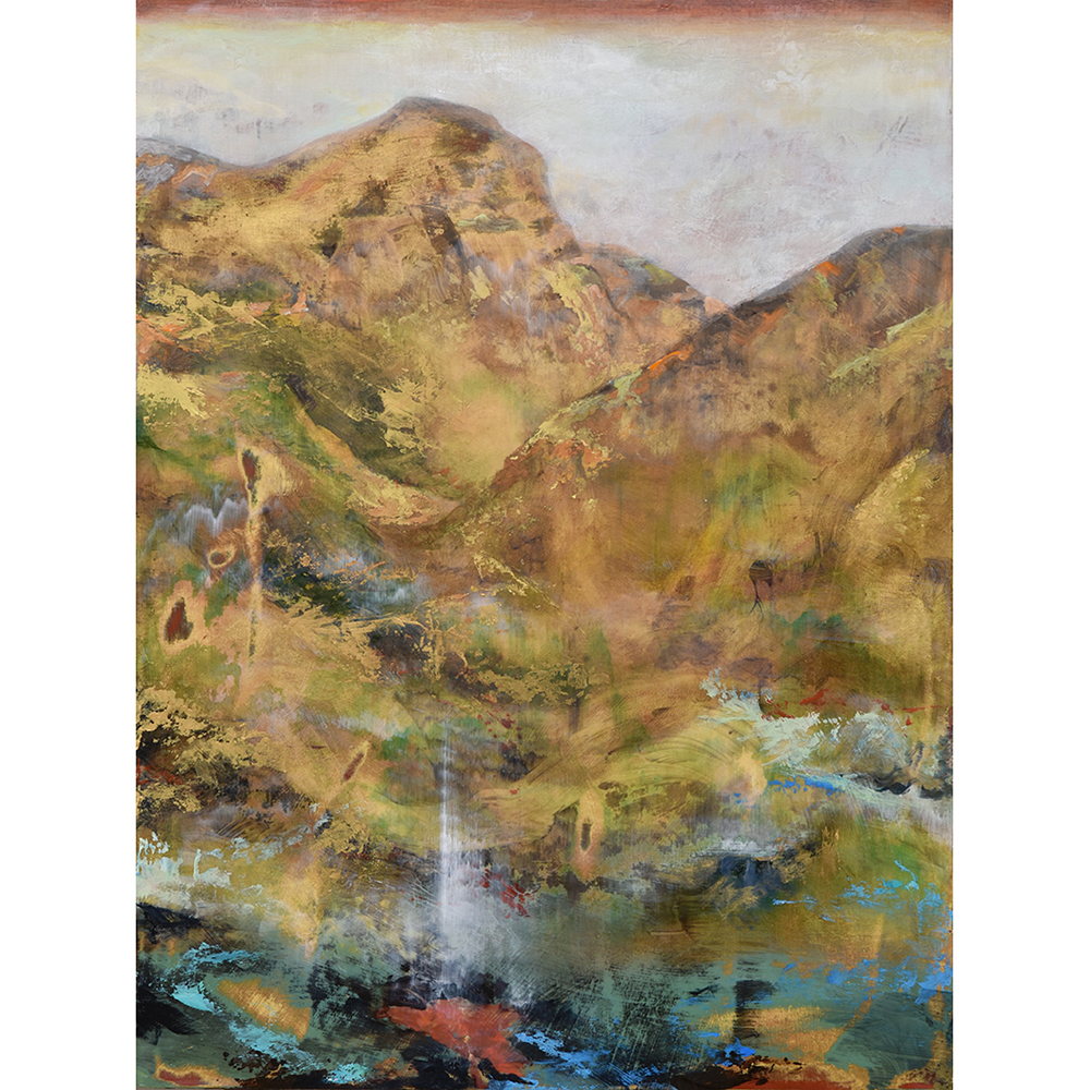 Nancy Reyner: Gold leaf with Acrylic - Handover